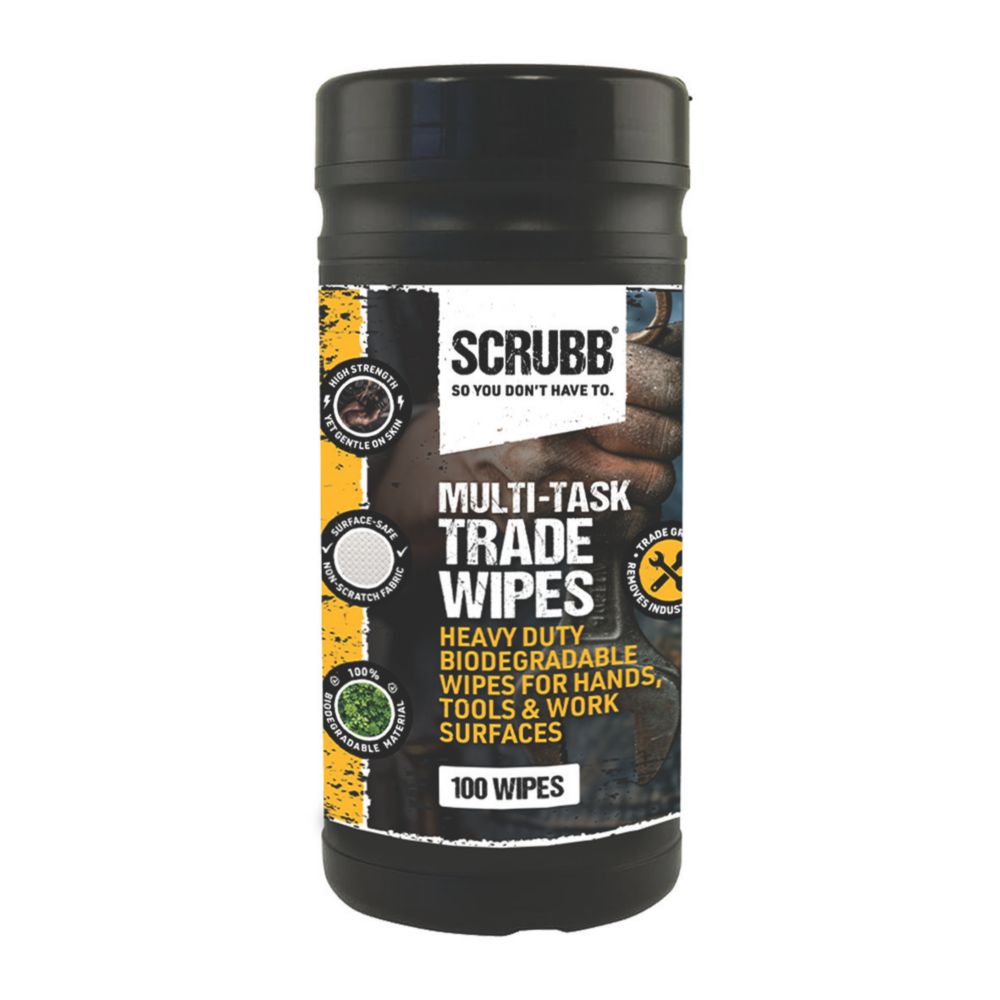 Scrubb Cleaning Wipes 100 Pack - Screwfix