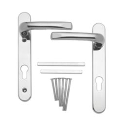 Mila ProLinea Door Handle Pair Polished Chrome - Screwfix