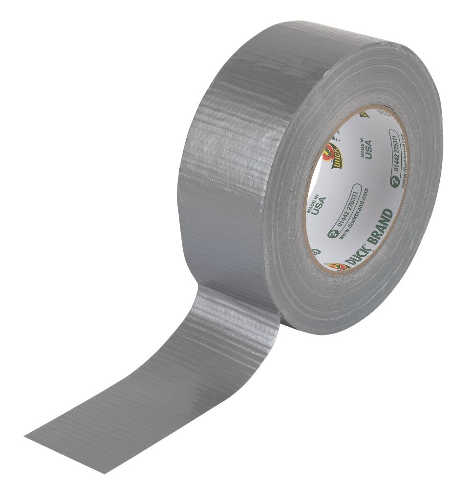 Duck Original Cloth Tape 50 Mesh Silver 50m x 50mm - Screwfix