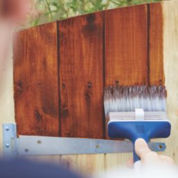 Fortress Trade 750ml Teak Satin Water-Based Exterior Wood Stain - Screwfix