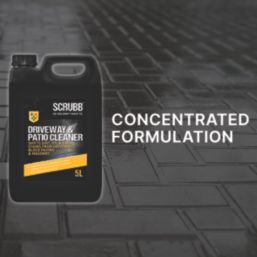 Scrubb Driveway, Patio, Concrete & Masonry Cleaner 5Ltr - Screwfix