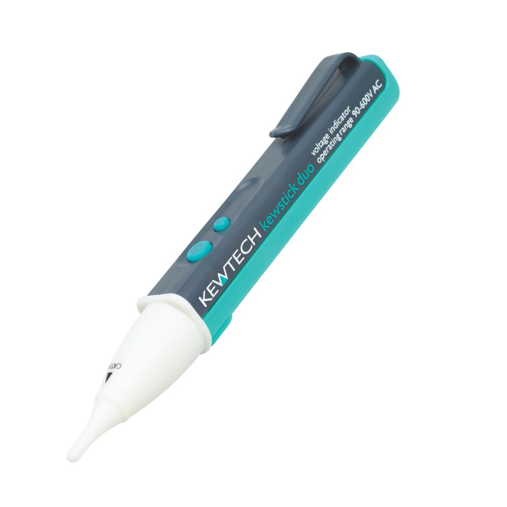 Kewtech Kewstick Duo Non-Contact Voltage Detector Pen 600V AC - Screwfix