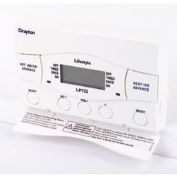 Drayton LP722 2-Channel Digital Programmer - Screwfix