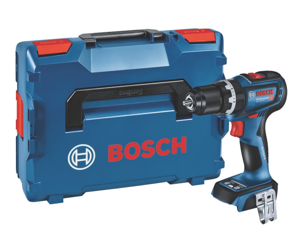 Bosch GSB 18V-90 C 18V Li-Ion Coolpack Brushless Cordless Combi Drill in L-Boxx - Bare - Screwfix