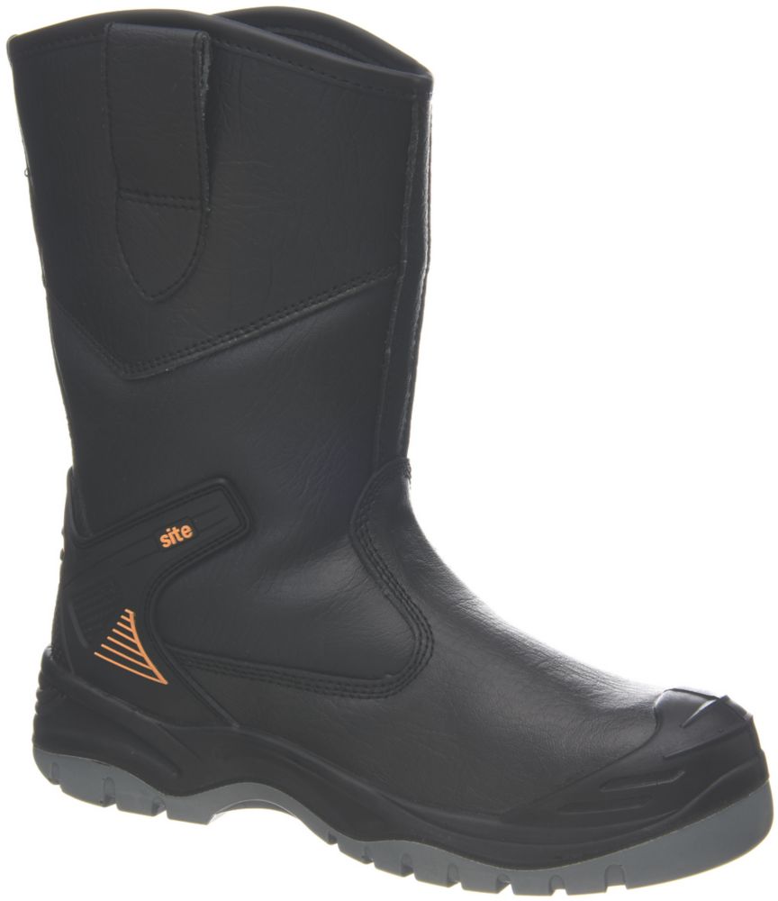 Site Hydroguard Size 11 Black Water-Resistant Steel Toe Cap Safety ...