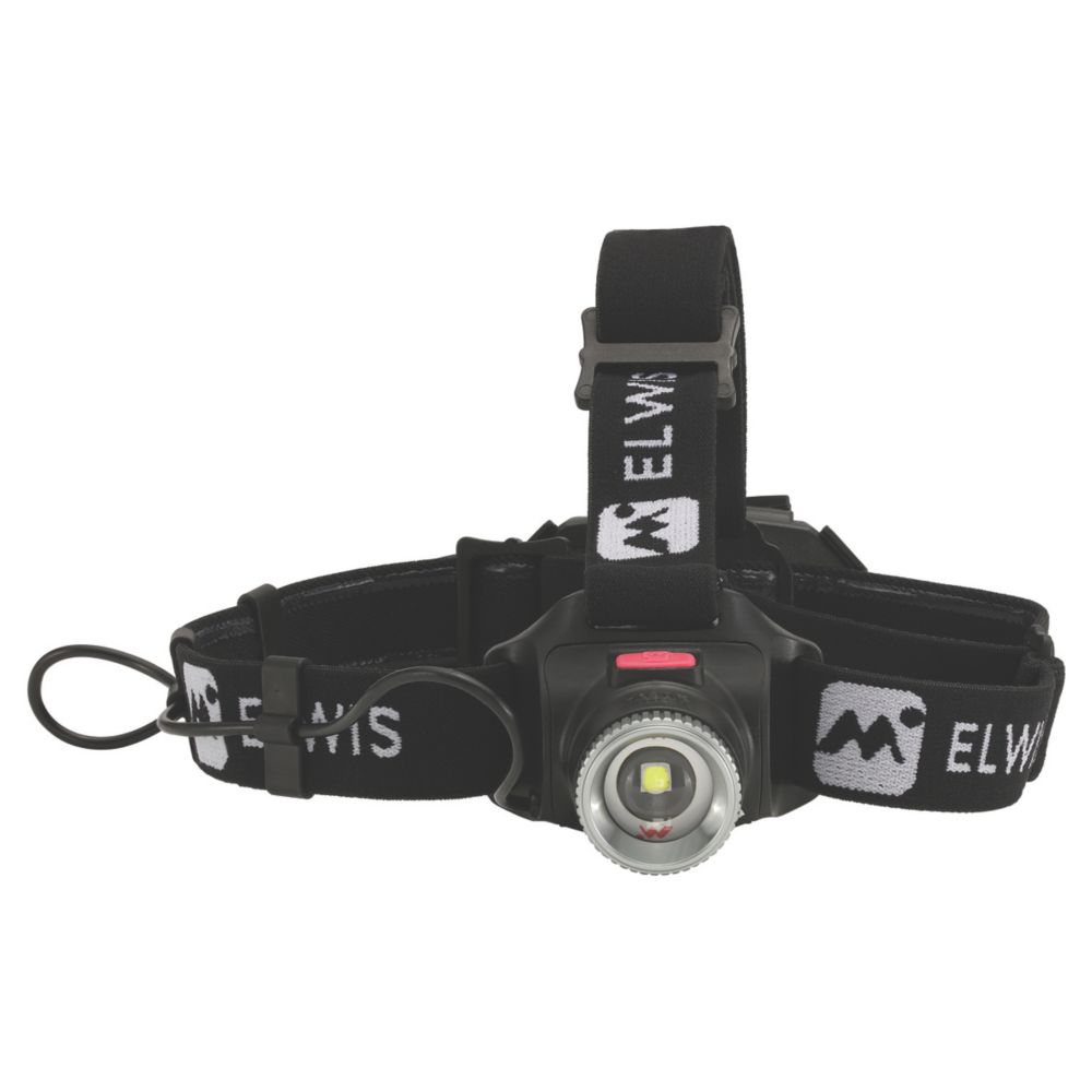 Elwis Craft PRO H650R Rechargeable LED Headtorch Black 650lm - Screwfix