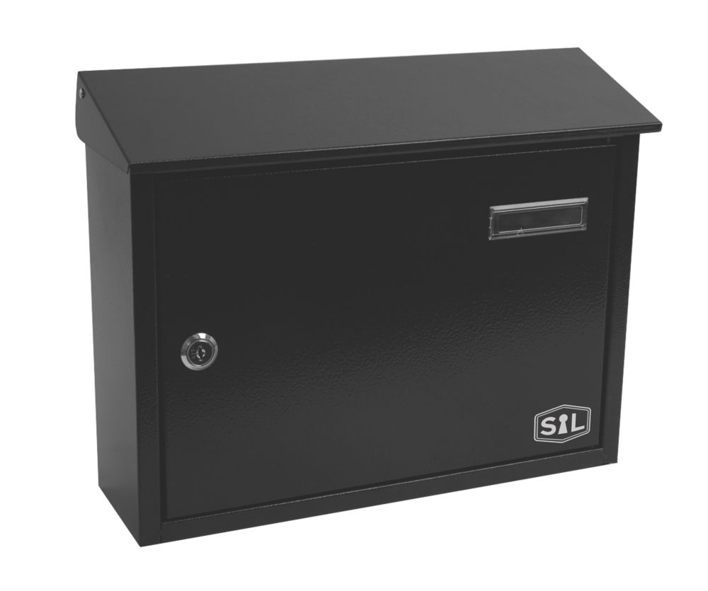 Smith & Locke Post Box Black Powder-Coated - Screwfix