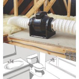 Manrose MF100 100mm Inline Extractor Fan 240V - Screwfix