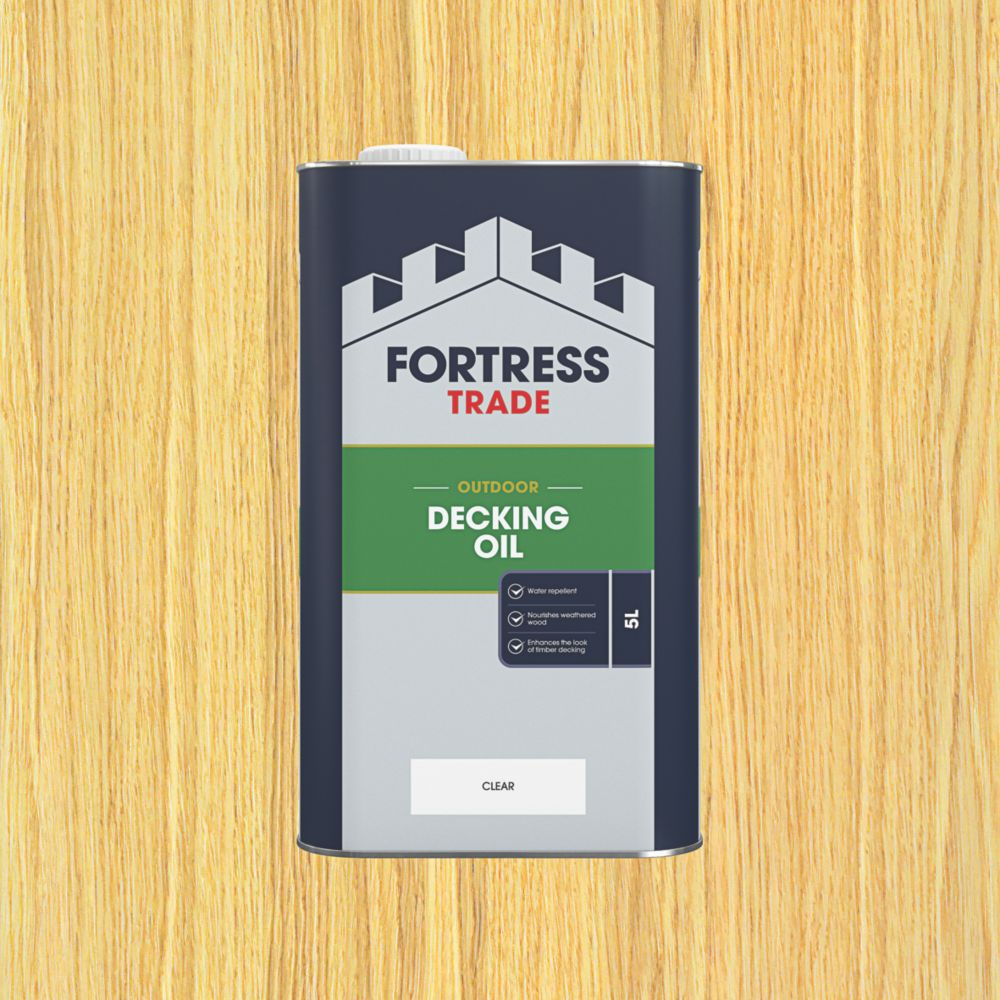 Fortress Trade 5Ltr Clear Decking Oil - Screwfix