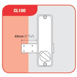 Codelocks Mechanical Medium Duty Push-Button Lock Surface Deadbolt 35mm ...