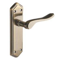 Designer Levers Bewdley Fire Rated Latch Lever Door Handle Pair Antique ...