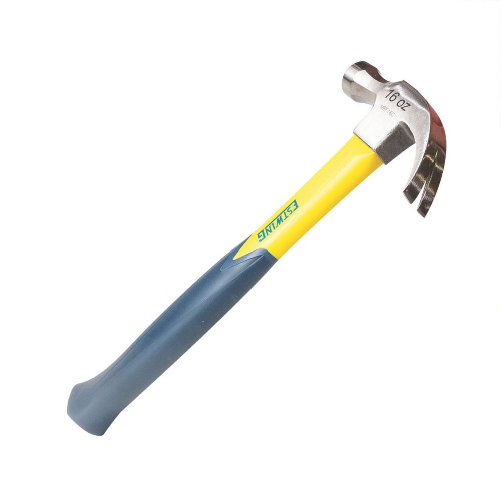 Estwing Sure Strike Curved Claw Hammer 16oz (0.45kg) - Screwfix