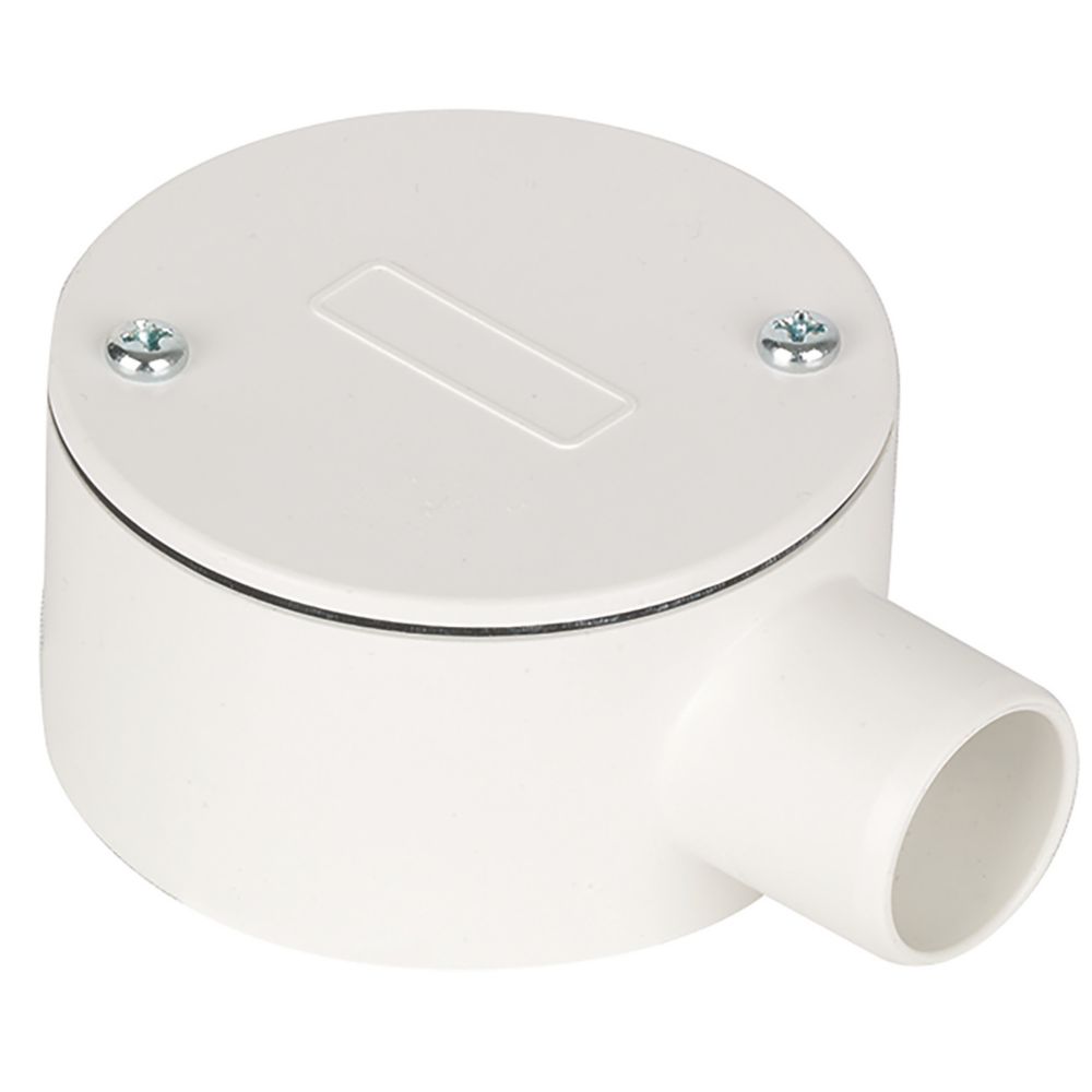 Deta TTE 1 Way 20mm Terminal Box White - Screwfix
