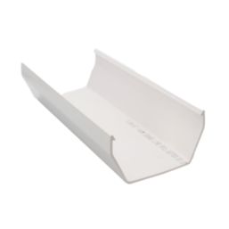 FloPlast RGS3W uPVC Square Gutter White 114mm x 3m - Screwfix
