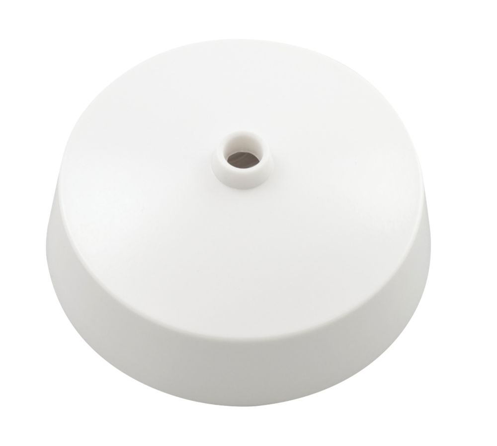 British General Ceiling Rose Light Fitting White 3" - Screwfix