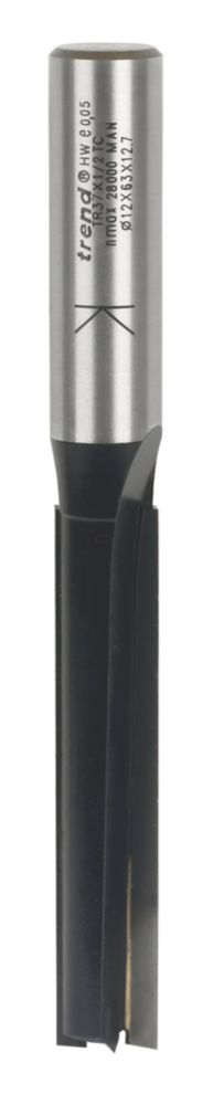 Trend TR37X1/2TC 1/2" Straight Long Reach Router Cutter 12mm x 63mm ...