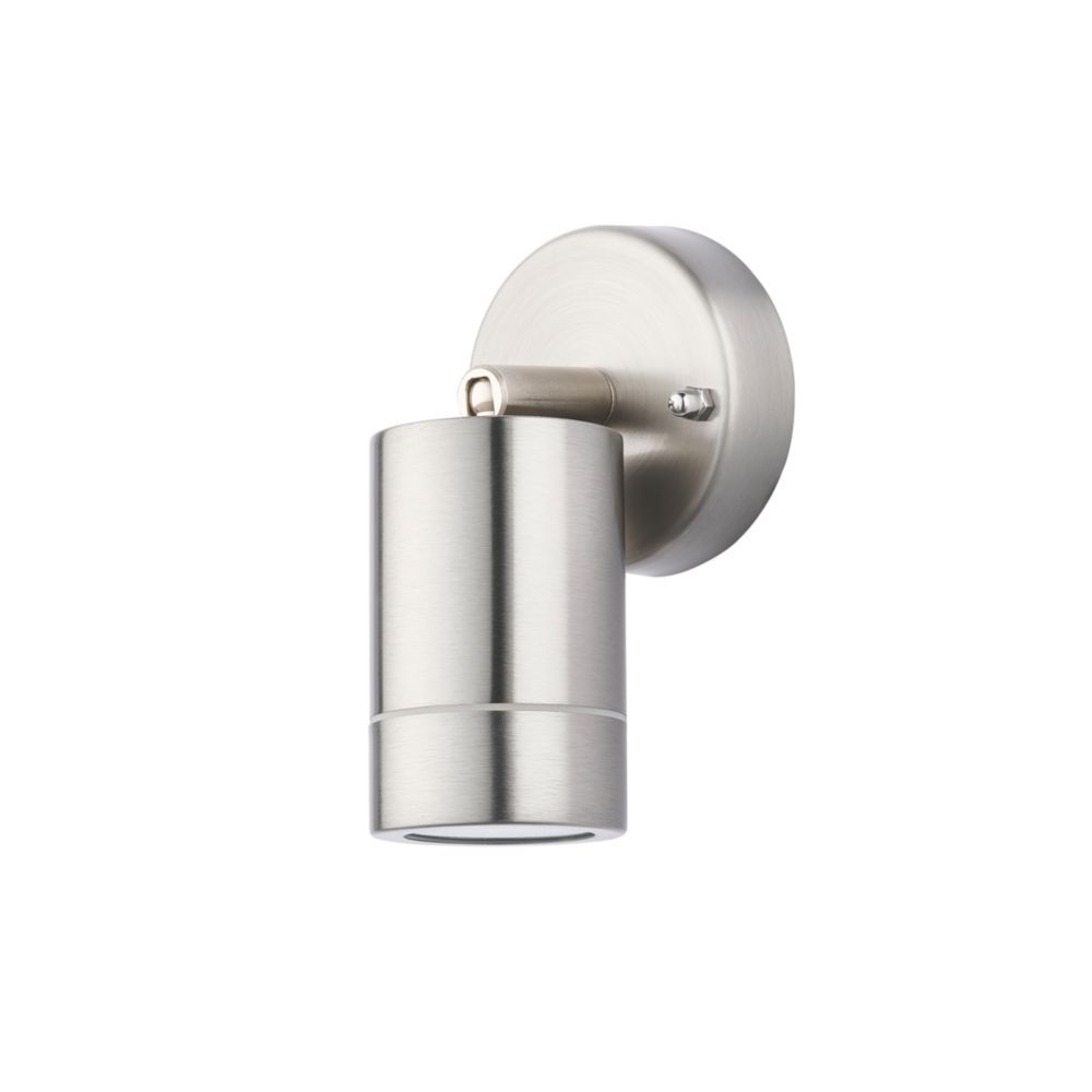 LAP Bronx Outdoor Adjustable Wall Light Stainless Steel - Screwfix