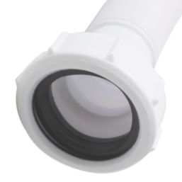 Flomasta Flexible Waste Pipe White 40mm x 320-750mm - Screwfix