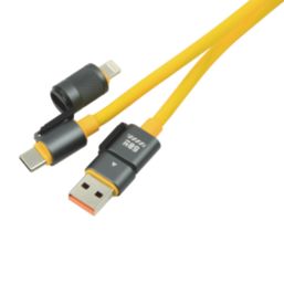SLX USB-C to USB-C Charging Sync Cable 1m - Screwfix