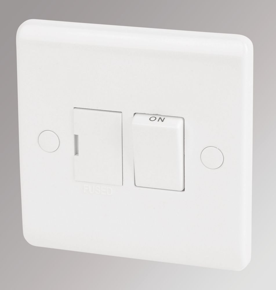 LAP 13A Switched Fused Spur White | Fused Spurs | Screwfix.ie