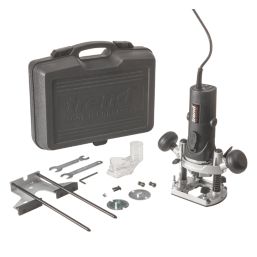 Trend T4EK 850W 1/4" Electric Plunge Router 240V - Screwfix