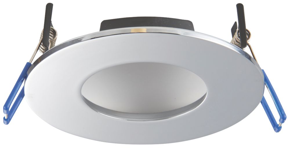 LAP IndoPro Fixed Fire Rated LED Downlight Chrome 9W 450lm - Screwfix