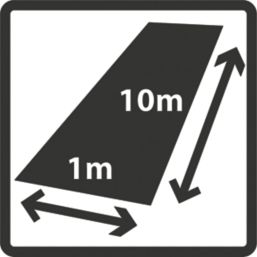 Roof Pro Black Premium Shed Felt 10m x 1m - Screwfix