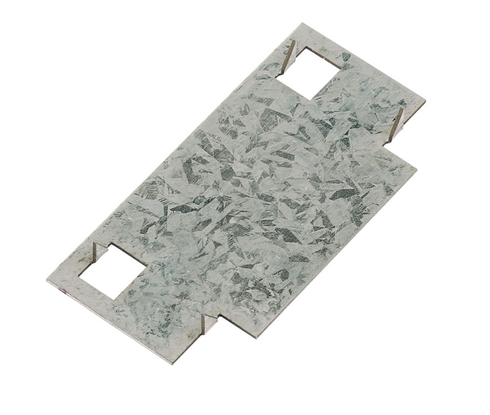 Sabrefix Protecta Safe Plates Galvanised 90mm x 45mm 20 Pack - Screwfix