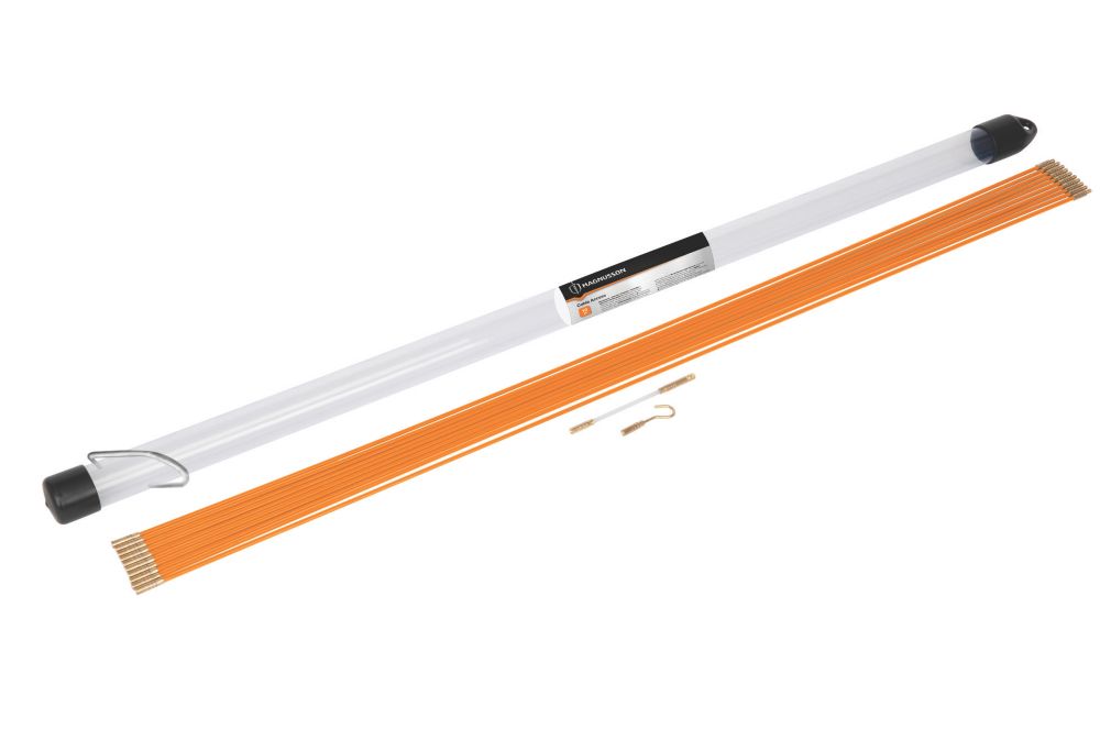 Magnusson 3.9mm Flexible Cable Rod Set 10m 14 Pieces - Screwfix