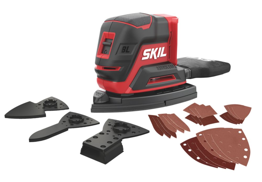Skil SR1E3720CD 20V Li-Ion PWRCORE 20 Brushless Cordless Multi Sander ...