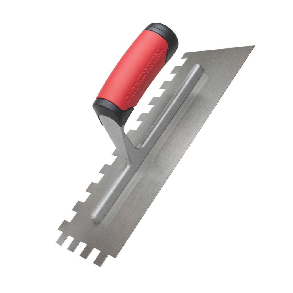 Marshalltown QLT 13mm Notched Tile Trowel 11 x 4.5 Screwfix