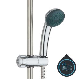 Swirl Shower Kit Chrome - Screwfix