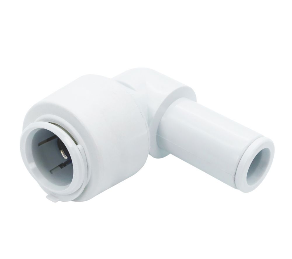 FloPlast FloFit+ Plastic Push-Fit Equal 90° Stem Elbow 22mm - Screwfix