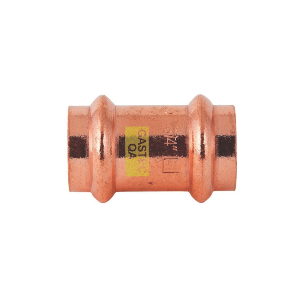 Instantor Copper Press-Fit Equal Gas Straight Coupler 1/2" - Screwfix