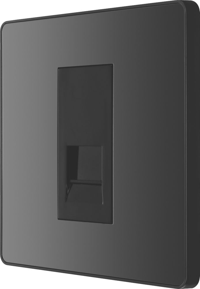 British General Evolve Master Telephone Socket Black with Black Inserts ...
