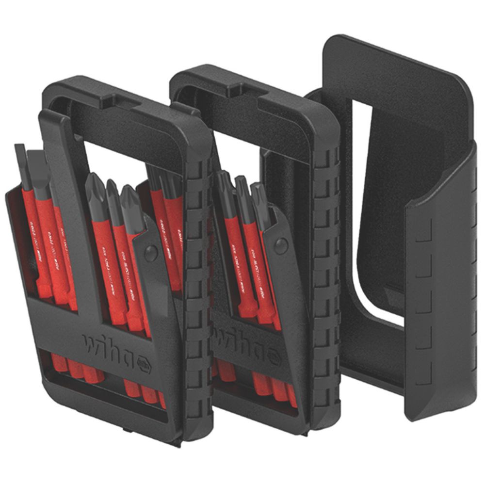Wiha SlimBits VDE Bit Set 12 Pieces - Screwfix