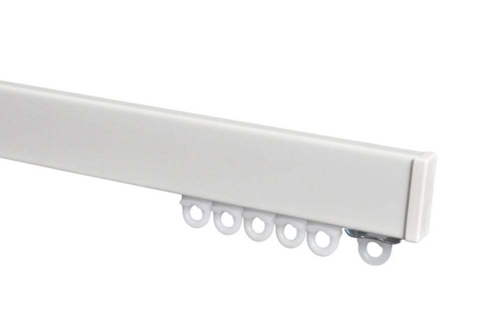 Renaissance Rigid Curtain Track White 100cm - Screwfix