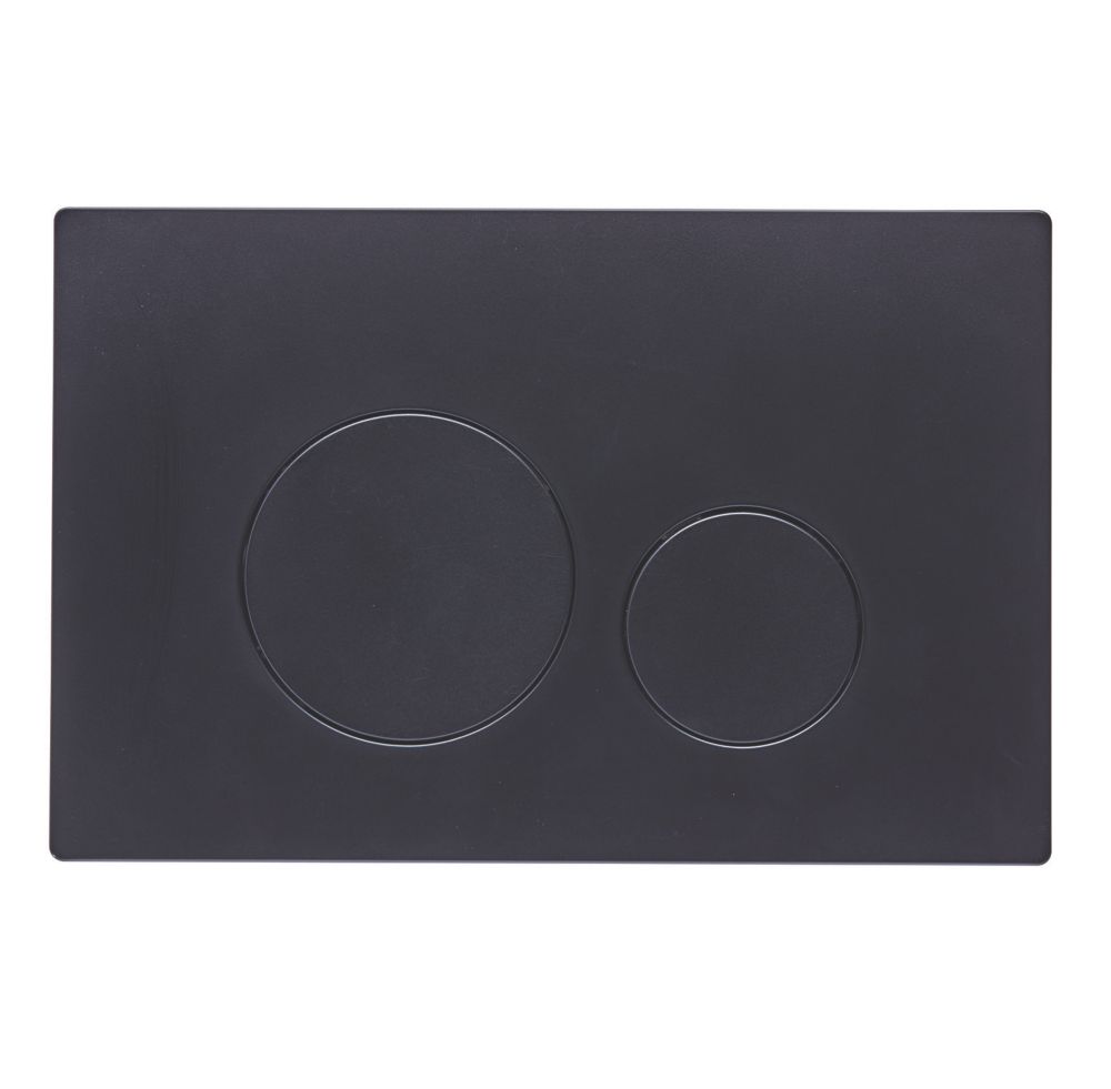 Circuit Dual-Flush Flushing Plate Black - Screwfix