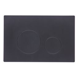 Circuit Dual-Flush Flushing Plate Black - Screwfix