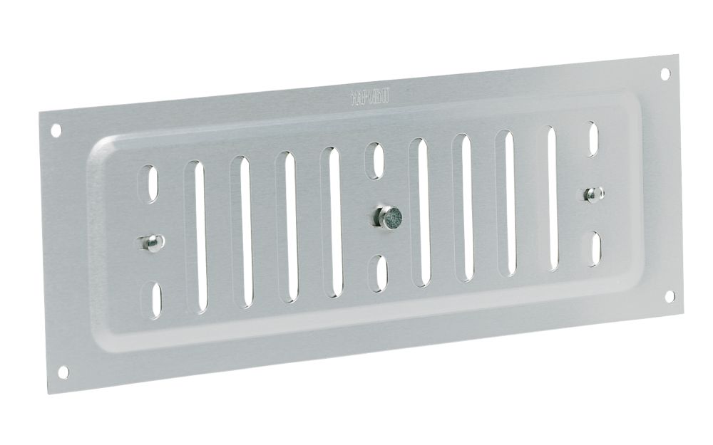 Map Vent Adjustable Vent Silver 229mm x 76mm - Screwfix