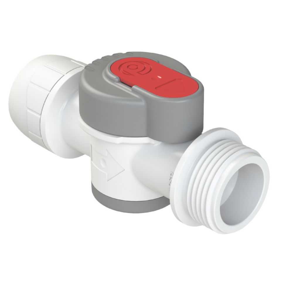 PolyPlumb Enhanced Appliance Valve 15mm - Screwfix