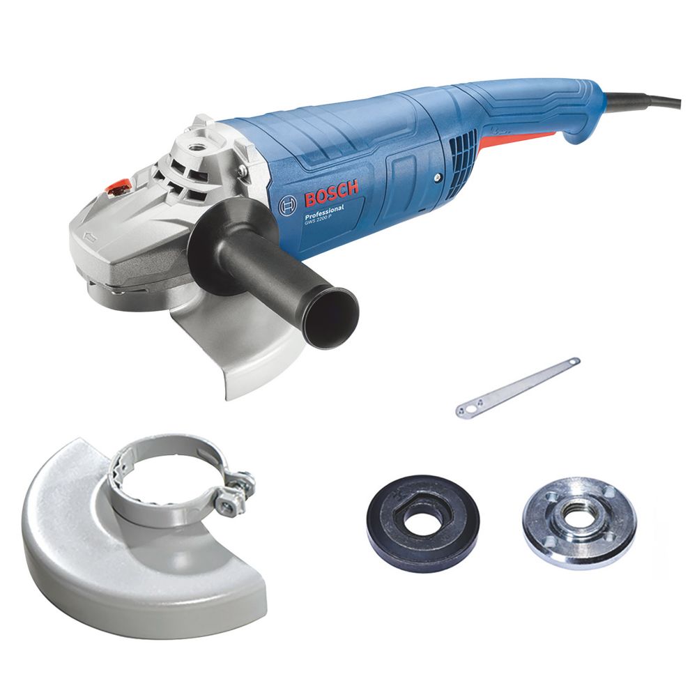 Bosch GWS 2200 P 2200W 9.06" Electric Angle Grinder 110V - Screwfix