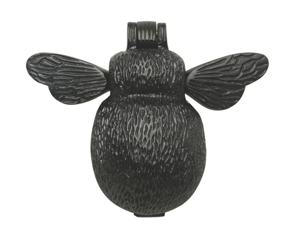 Hardware Solutions Door Knocker Bumble Bee Matt Black 127mm x 98mm ...
