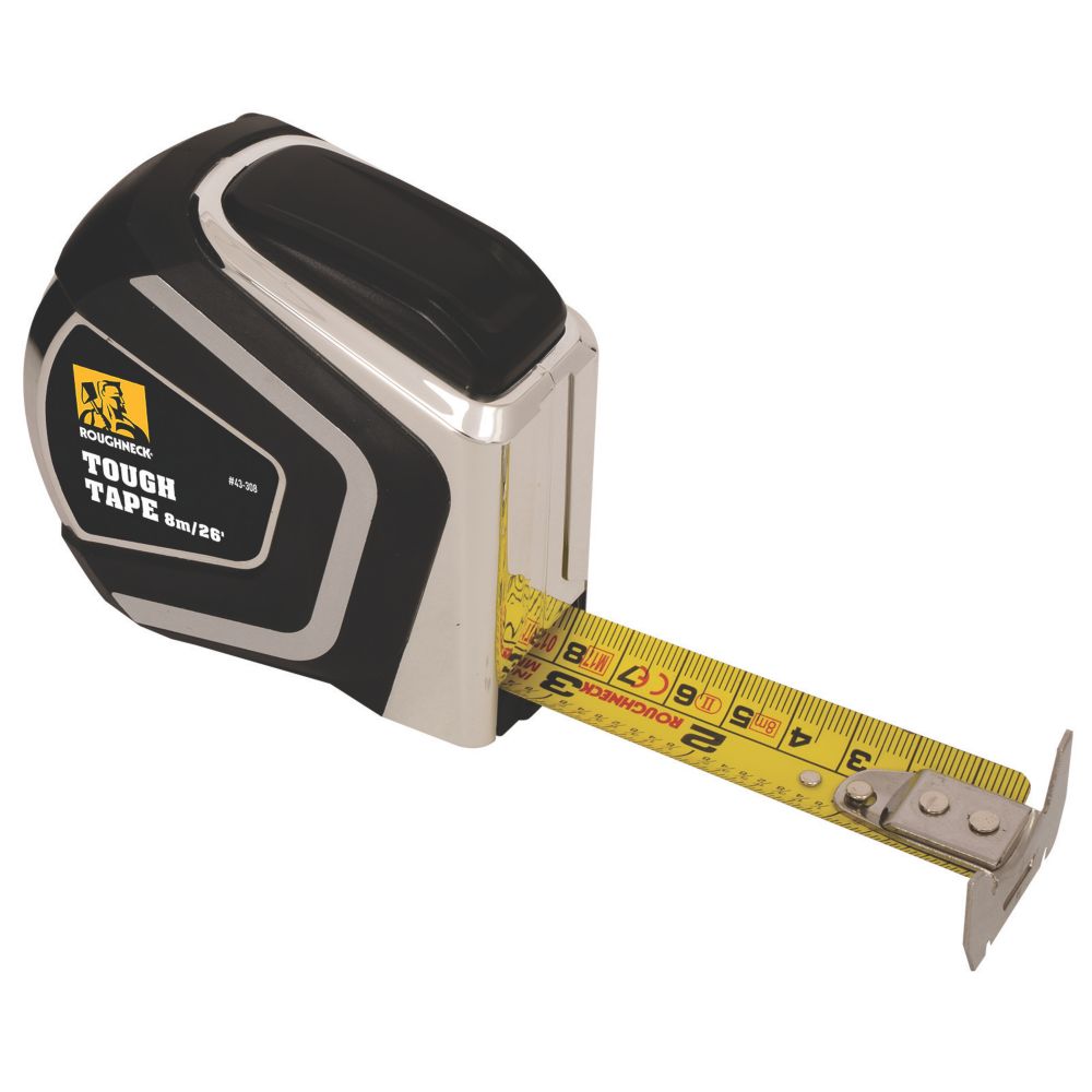 Roughneck Tough Tape 8m Tape Measure - Screwfix