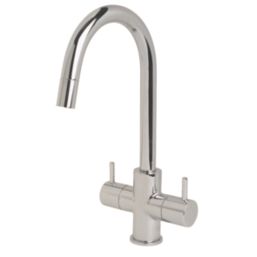 Swirl Fresco Pull-Out Mono Mixer Kitchen Tap Chrome - Screwfix