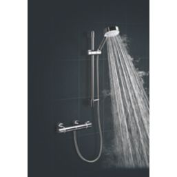 Mira Atom EV Rear-Fed Exposed Chrome Thermostatic Mixer Shower - Screwfix
