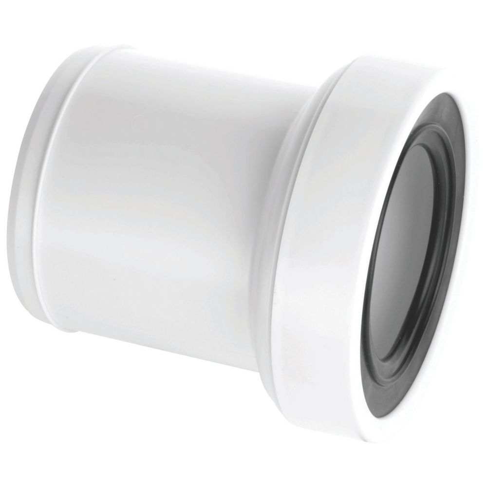 McAlpine Rigid Straight Telescopic Toilet Socket Extension White 138mm ...