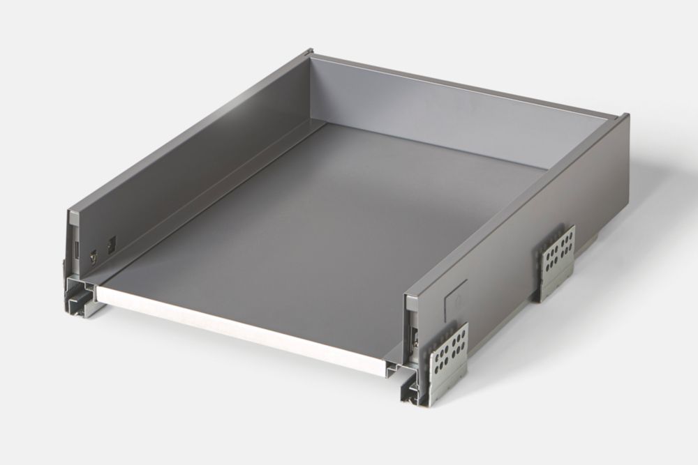 Essentials Soto Standard Drawer Box Matt Grey 400mm - Screwfix