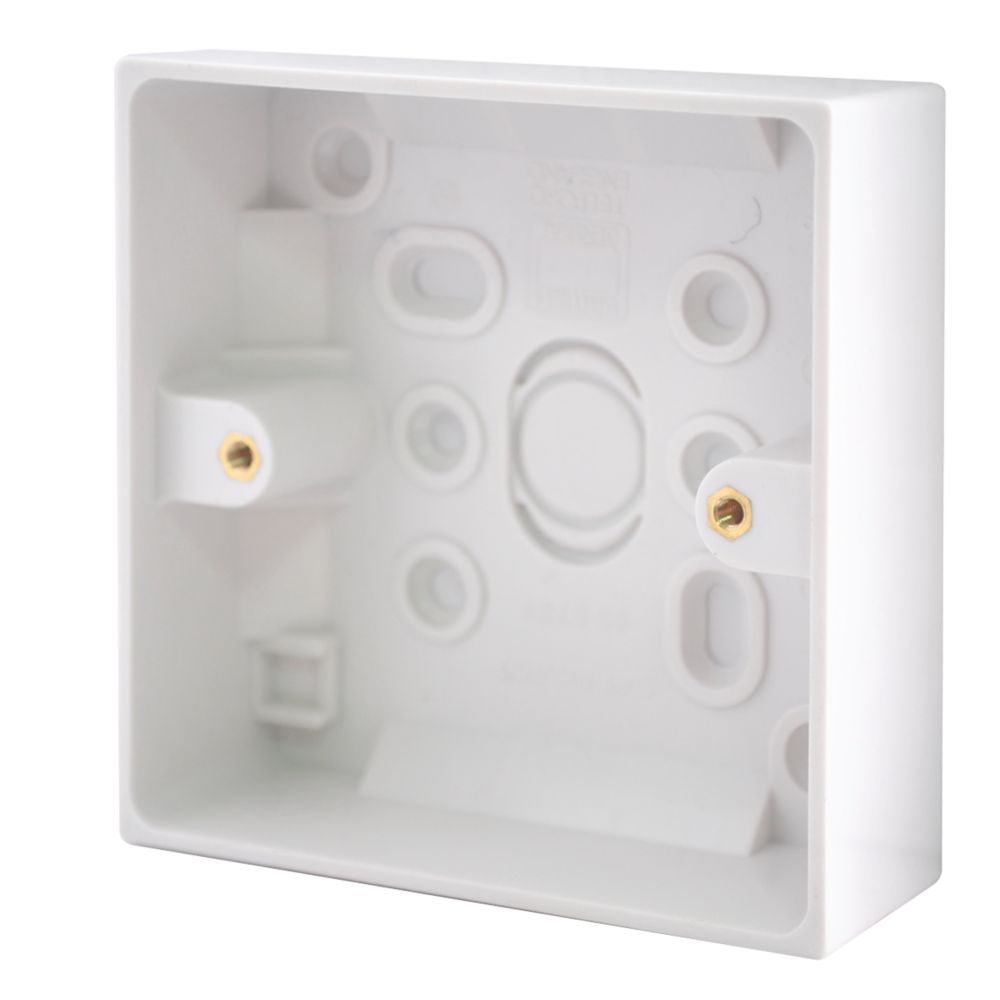 British General 900 Series 1-Gang Surface Pattress Back Box 30mm - Screwfix