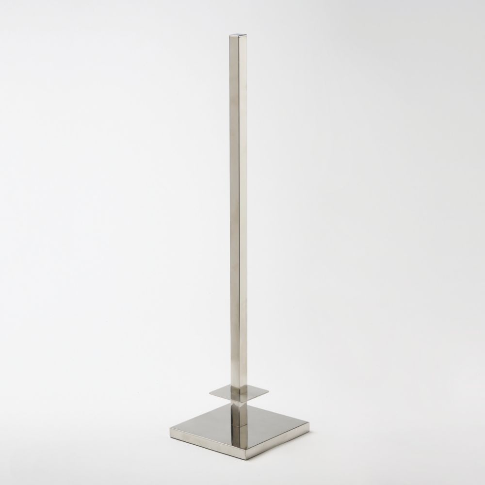 Alessano Floor-Mounted Toilet Roll Holder Chrome-Plated - Screwfix